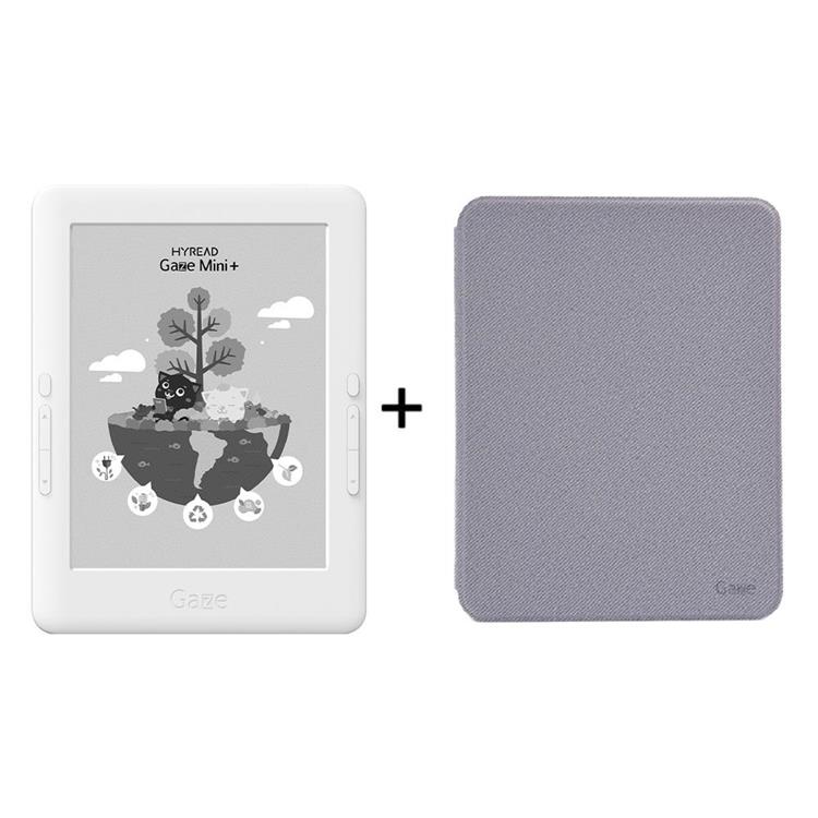 HyRead Gaze Mini+ 6吋電子紙閱讀器+Mini 系列側翻皮套-霧灰藍－金石堂
