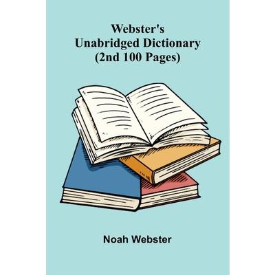 Webster’S Unabridged Dictionary (2Nd 100 Pages)－金石堂