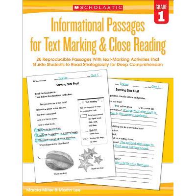Informational Passages for Text Marking & Close Reading Grade 1－金石堂