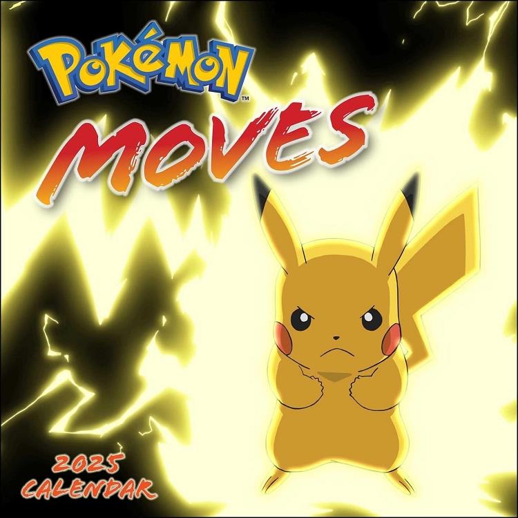 Pokemon Moves 2025 Wall Calendar－金石堂